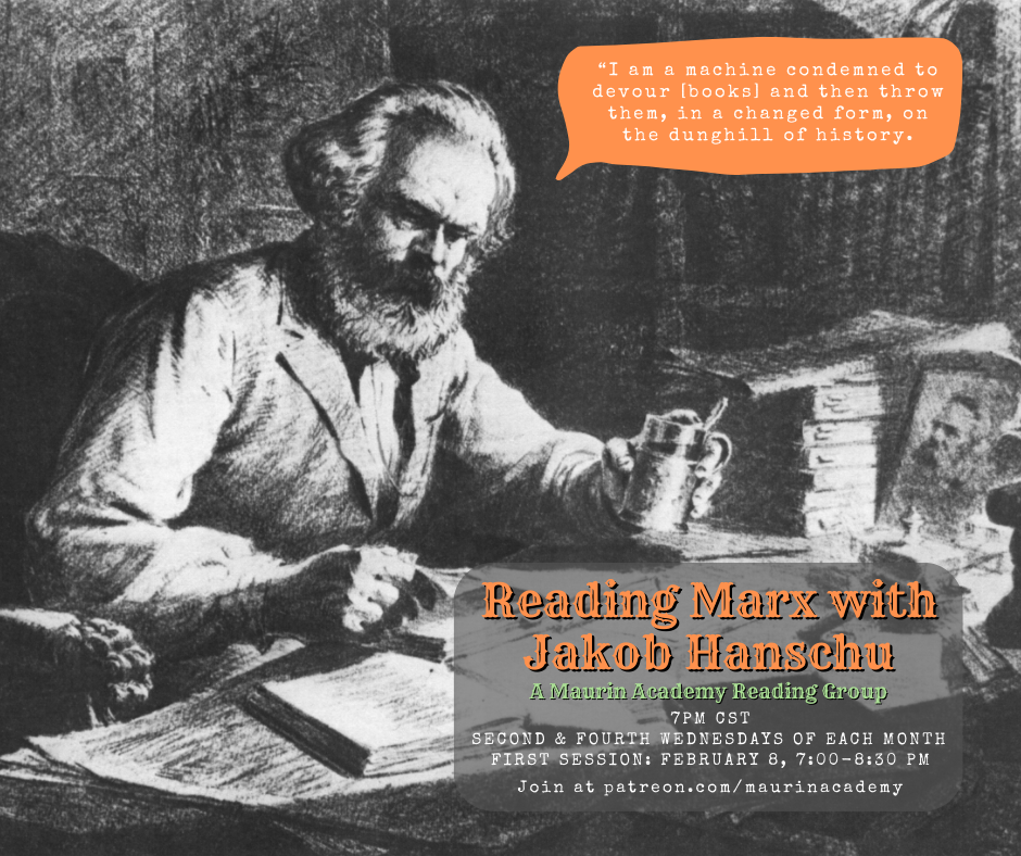 Marx Reading Group Starts Tomorrow! – Political Philosophy